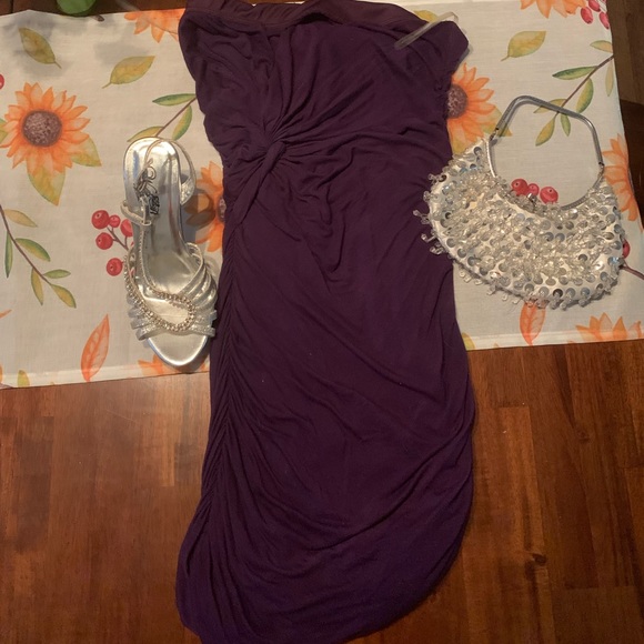 Joyce Leslie | Dresses | Joyce Leslie Bodycon Strapless Purple Dress ...